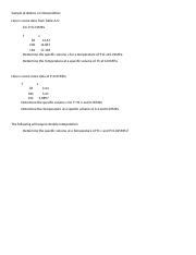Interpolation Sample Problems Docx Sample Problems On Interpolation Here Is Some Data From