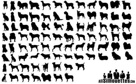 犬の無料シルエット素材 studioDoghands
