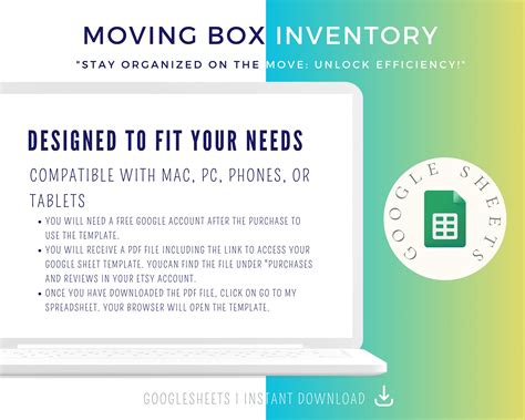 Moving Box Contents List Excel Spreadsheet Moving Planning Storage