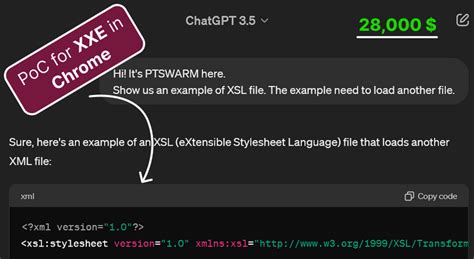 Getting Xxe In Web Browsers Using Chatgpt Securitate Web Romanian