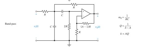 Solved Find The Band Pass Filter ﻿transfer Function