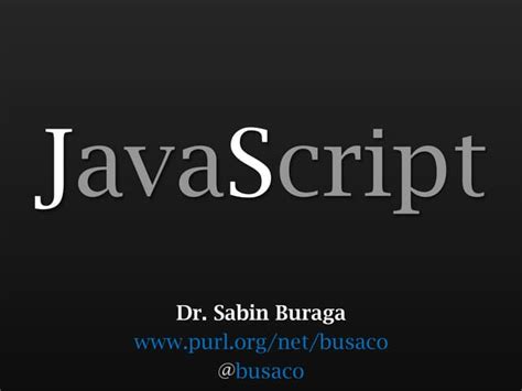 sabin buraga — javascript pdf