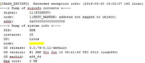 Solved Error Segvmaperr Address Not Mapped To Object Du Sap Community