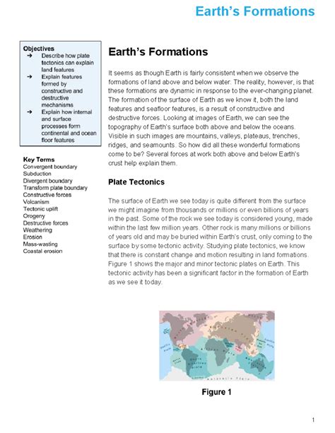 Earths Formations Explain Stemscopedia Earths Formations It Seems As