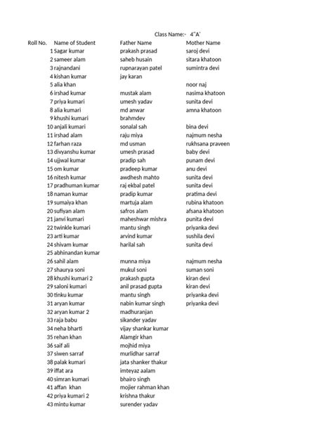 Class 1a Pdf
