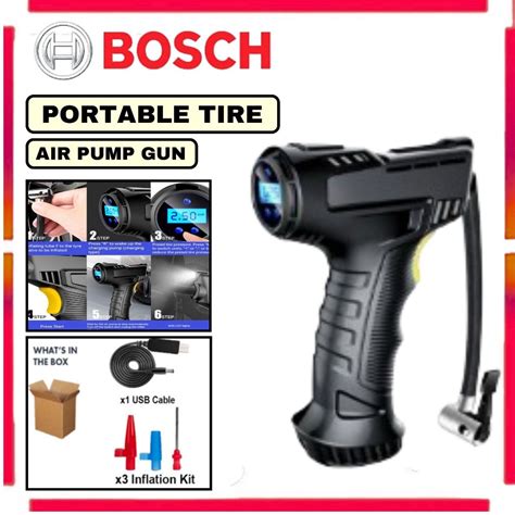 Bosch 120w Cordless Car Air Pump Electric Portable Air Compressor For