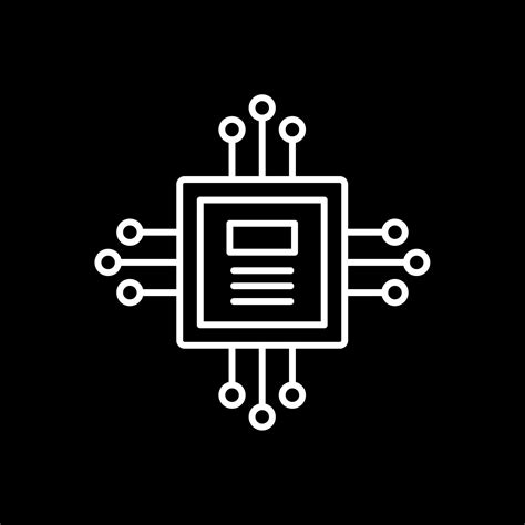 Chip Line Inverted Icon Vector Art At Vecteezy