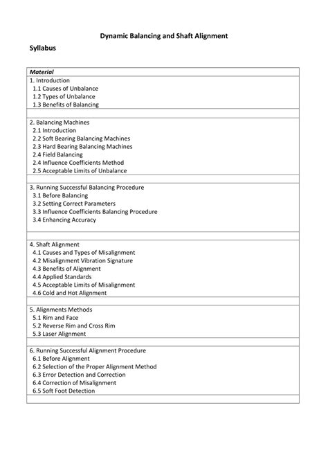 Pdf Dynamic Balancing And Shaft Alignment