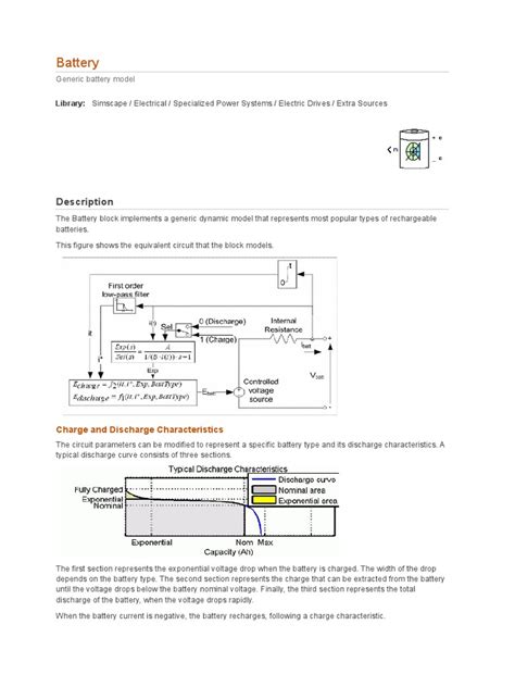Battery Model Matlab Ok Pdf Rechargeable Battery Lithium Ion