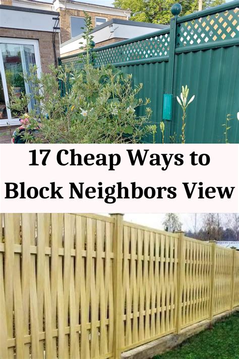 17 Cheap Ways To Block Neighbors View Of Your Yard Artofit
