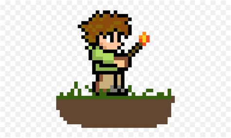 Terraria Character Pixel Art Clipart Terraria Character Pixel Art Png