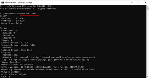 Usage Guidelines Docker Ce With Compose For Minimal Core Windows Server 2022 Dc Azure Edition