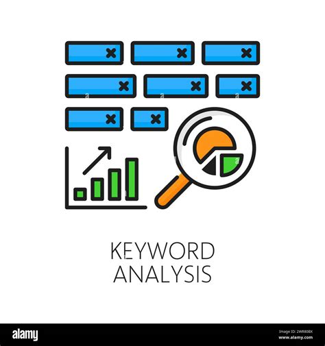 Keyword Analysis Web Audit Icon Website Traffic Control Web Performance Analysis Or Online