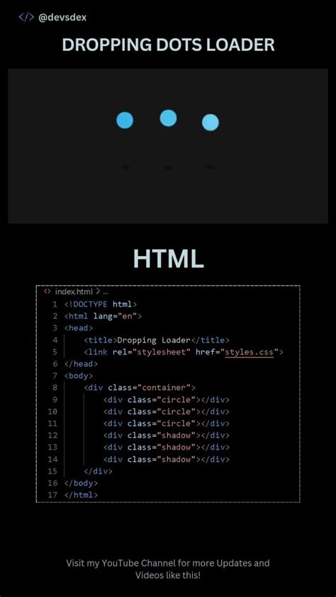 Create An Amazing Dropping Dots Page Loader Using Just Html And Css Copy