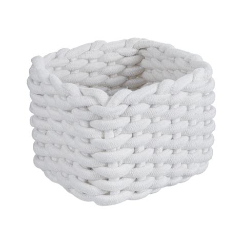 Корзина интерьерная из хлопкового шнура, 17х12х13 см, в ассортименте ...