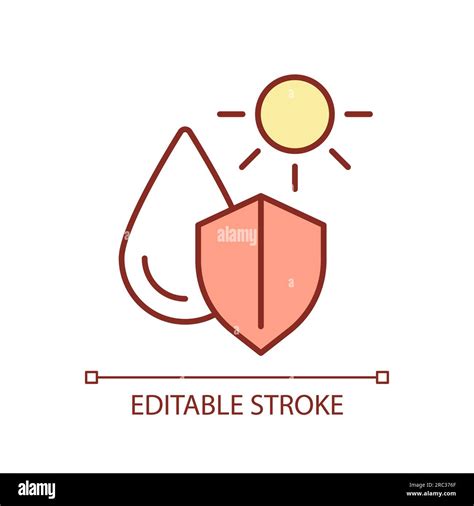 Water Management Linear Icon Heatflation Concept Stock Vector Image And Art Alamy