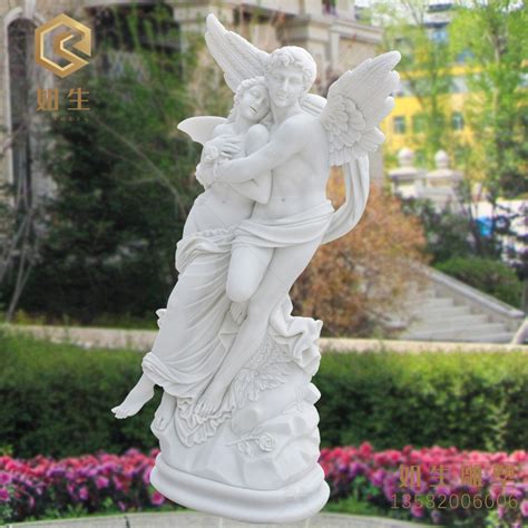 丘比特与普赛克雕塑 赛姬人物雕塑 希腊爱情故事雕塑 石雕人物 爱神丘比特雕塑 欧式雕塑 如生雕塑