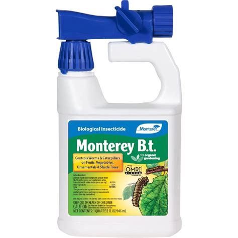 Monterey Bacillus Thuringiensis Biological Insecticide Organic Rtu 32oz
