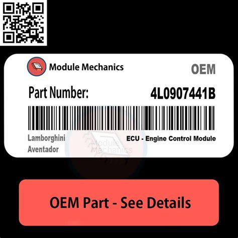 4l0907441b Ecu Engine Control Module With Warranty Lamborghini