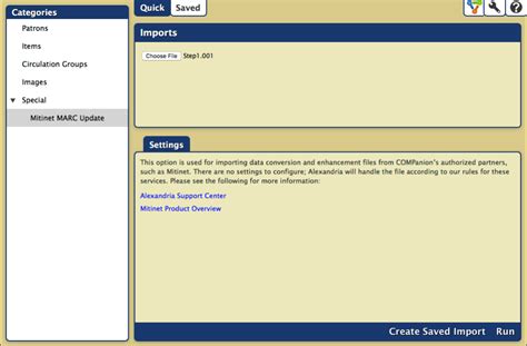 Update Existing Records In Alexandria Version 7 Mitinet Library