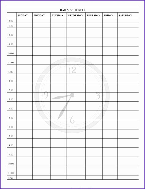 11 Day Planner Excel Template Excel Templates Excel Templates