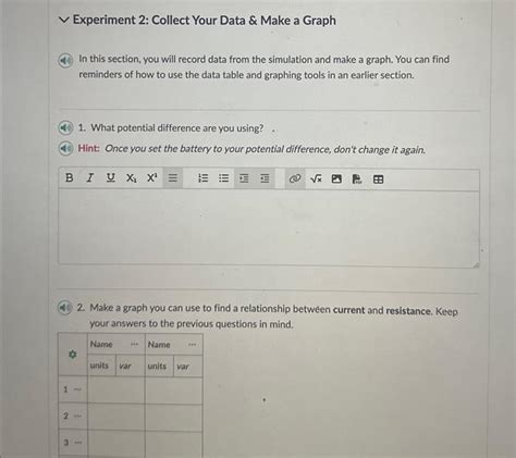 Horizontal AxisExperiment Collect Your Data Chegg Com