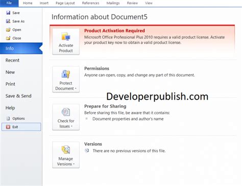 Different Ways To Exit Microsoft Word Document Developerpublish