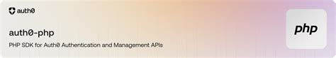Github Auth0auth0 Php Php Sdk For Auth0 Authentication And Management Apis