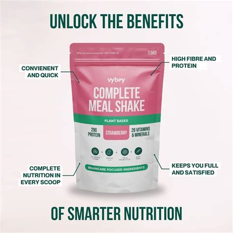 Buy Vybey Complete Meal Replacement Shake Strawberry 15kg Online At