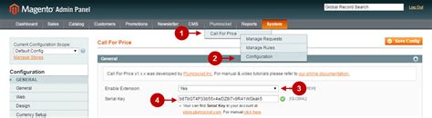 How To Configure Magento Call For Price Extension V1x Magento Call For Price V1x Configuration