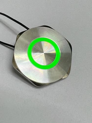 40mm Size Green Led Stainless Steel Momentary Type Push Button Switch 5V 12v DC RDR Store