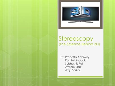 Stereoscopy Pptx 3 D Graphics Computer Software And Applications