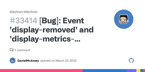 Bug Event Display Removed And Display Metrics Changed Not Emitted Issue