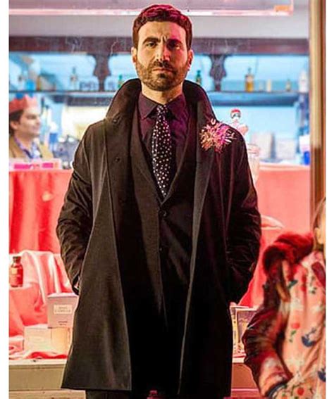 Brett Goldstein Ted Lasso Trench Wool Coat Stinson Leathers