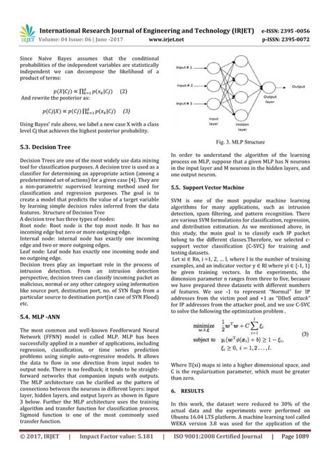 Machine Learning Techniques Used For The Detection And Analysis Of Modern Types Of Ddos Attacks