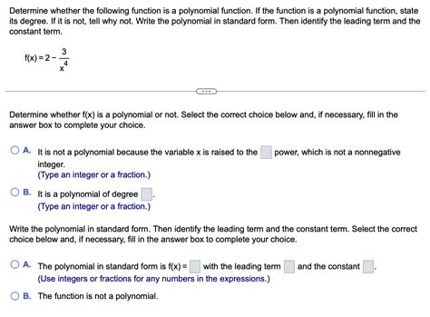 Solved Determine Whether The Following Function Is A Chegg Com