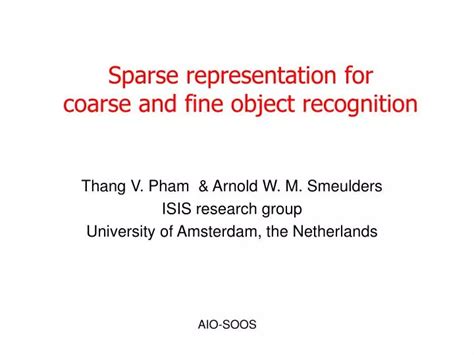 Ppt Sparse Representation For Coarse And Fine Object Recognition