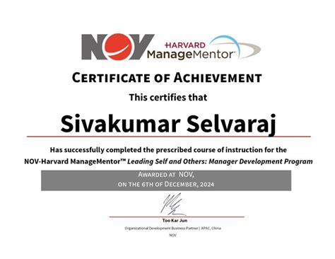 Leadershipdevelopment Managergrowth Nov Harvardmanagementor Gratitude Sivakumar Selvaraj
