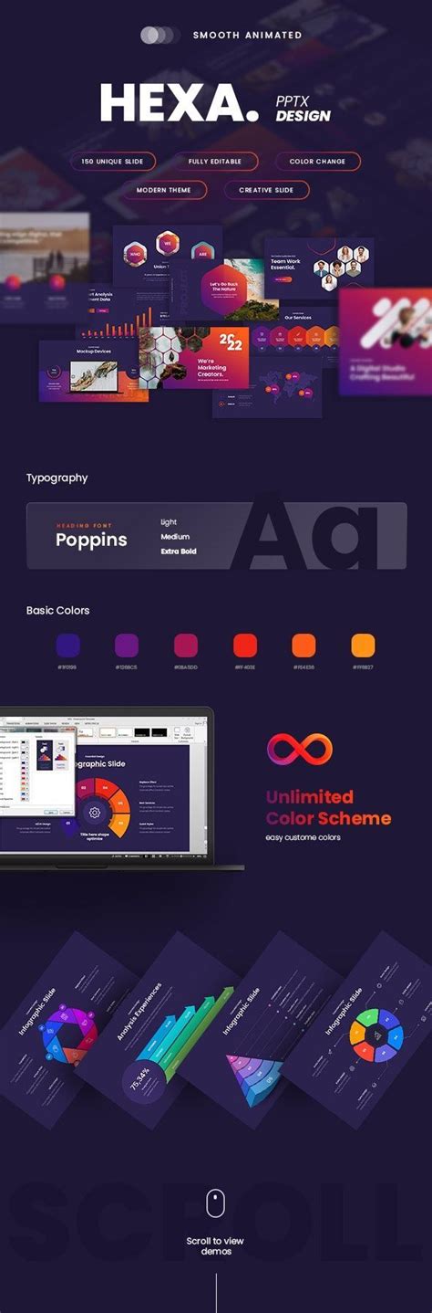 HEXA Powerpoint Template Powerpoint Templates Powerpoint Templates