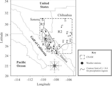 Regionalization Of Precipitation In The Cnam For The Period 19612000 Download Scientific