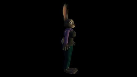 3d Model Judy Hopps Model Vr Ar Low Poly Cgtrader