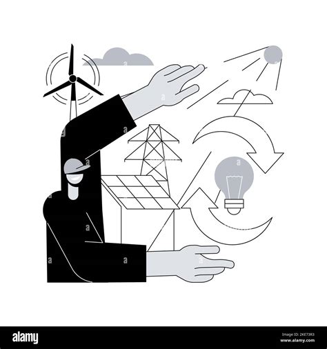 sustainable energy abstract concept vector illustration future