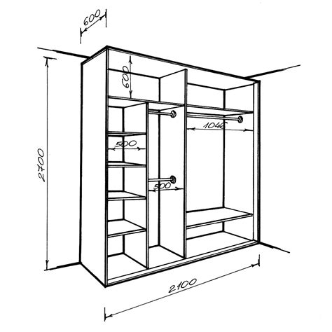 Схема чертеж шкафа 77 фото строительство и интерьер Niceart