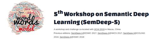 5th Workshop On Semantic Deep Learning Semdeep 5 By Artem Revenko 5th Workshop On Semantic Deep Learning Semdeep 5 By Artem Revenko