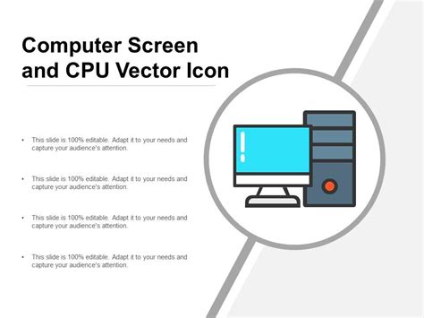 Computer Screen And Cpu Vector Icon Ppt Powerpoint Presentation Show