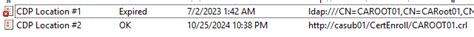 How Best To Fix Expired Cdp Ldap Entry Microsoft Qanda