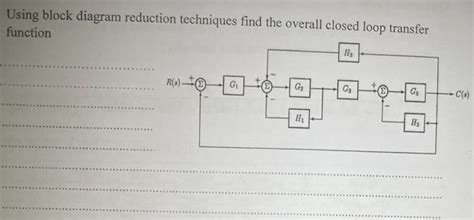 Solved Using Block Diagram Reduction Techniques Find The