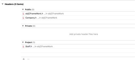 Ios How To Make Class Accessor To Private In Frameworkobjective C Stack Overflow