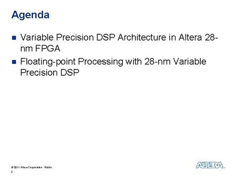 Using Variable Precision Dsp Block And Designing With
