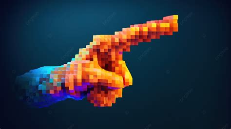 픽셀 아트 스타일의 손 모양 커서 3d 렌더링 마우스 손 마우스 커서 커서 배경 일러스트 및 사진 무료 다운로드 Pngtree